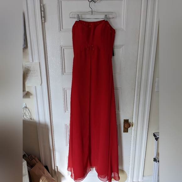 Alfred Angelo | Dresses | Cherry Red Alfred Angelo Dress Bridesmaid ...